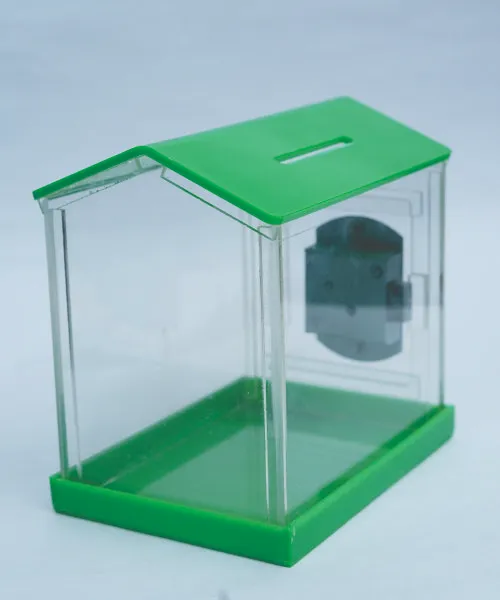 Green Acrylic Donation Box for Mosque – Zakat & Sadaqah Use